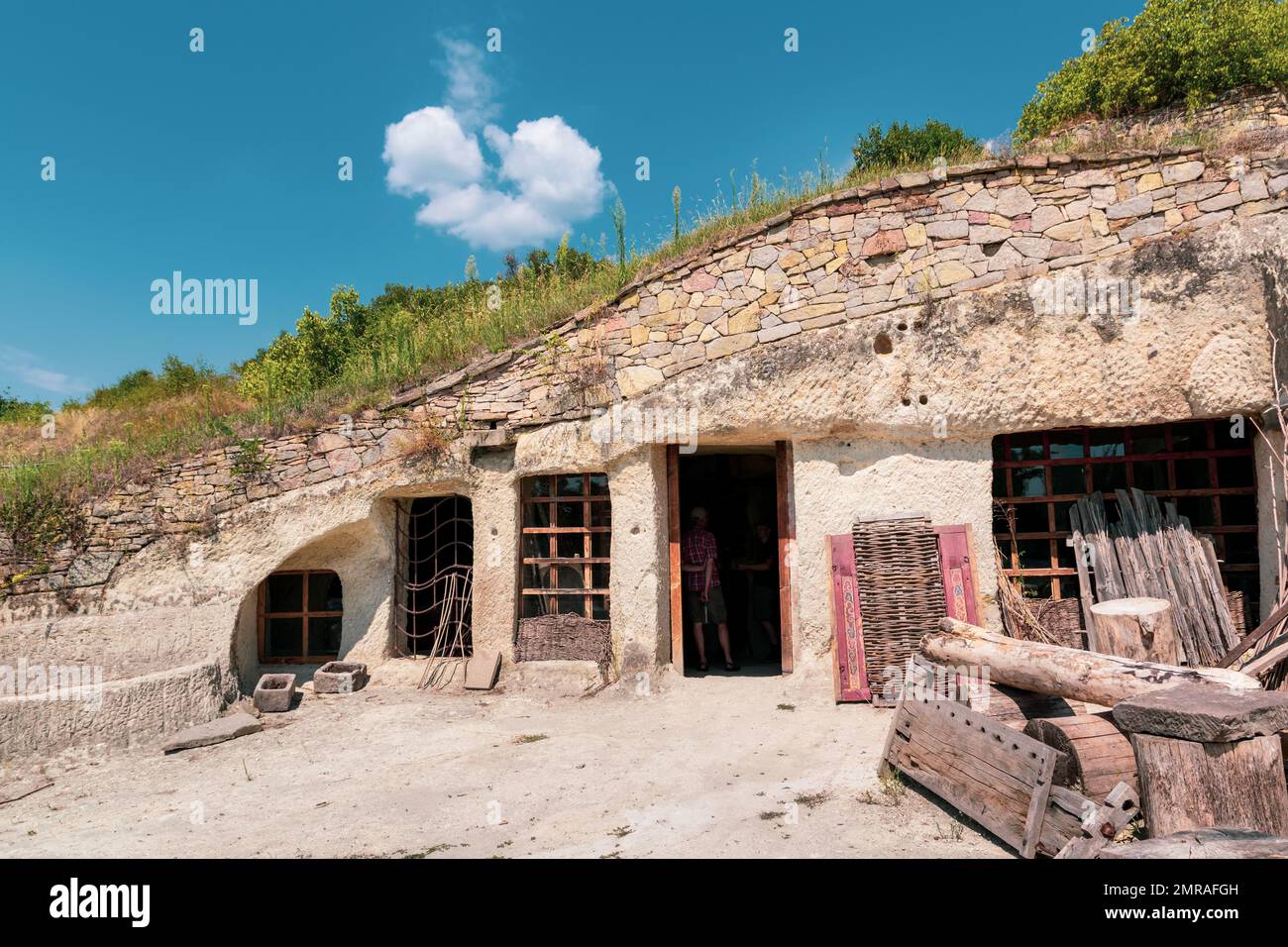 Forms of ancient, traditional underground architecture, cave dwellings ...