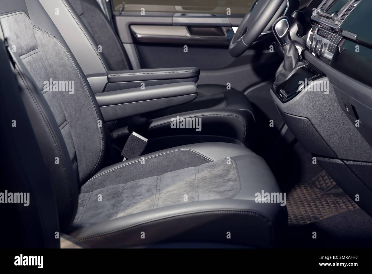 Closeup view of new modern car inside Stock Photo - Alamy