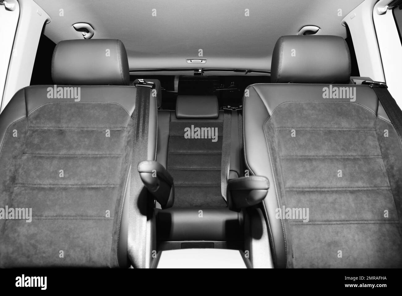 Interior view car modern Black and White Stock Photos & Images - Alamy