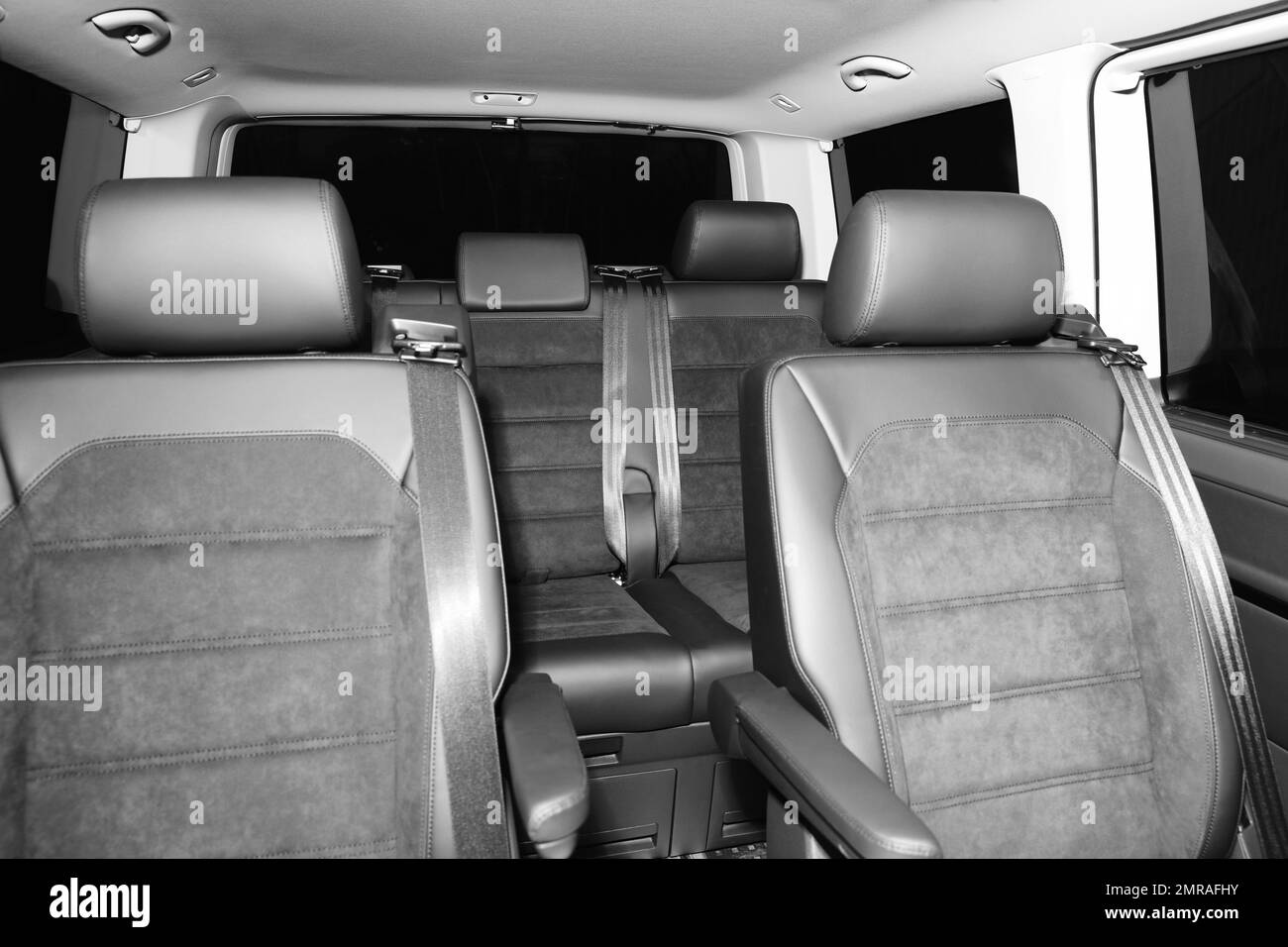 New modern car with comfortable seats inside Stock Photo - Alamy