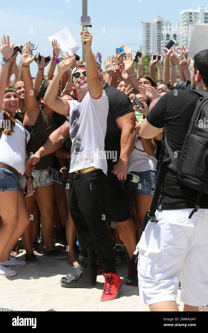 American rapper Jake Miller is spotted taking pictures & signing ...
