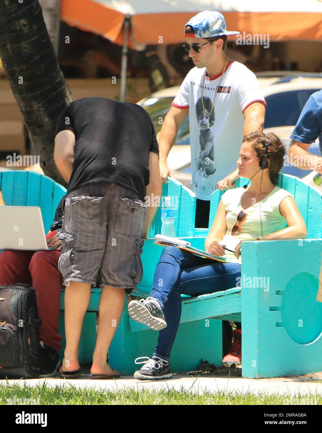 American rapper Jake Miller is spotted with his entourage in Miami ...