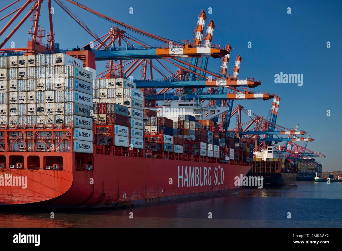 Container ship Cap San Augustin, ship of the Cap San class, at the ...