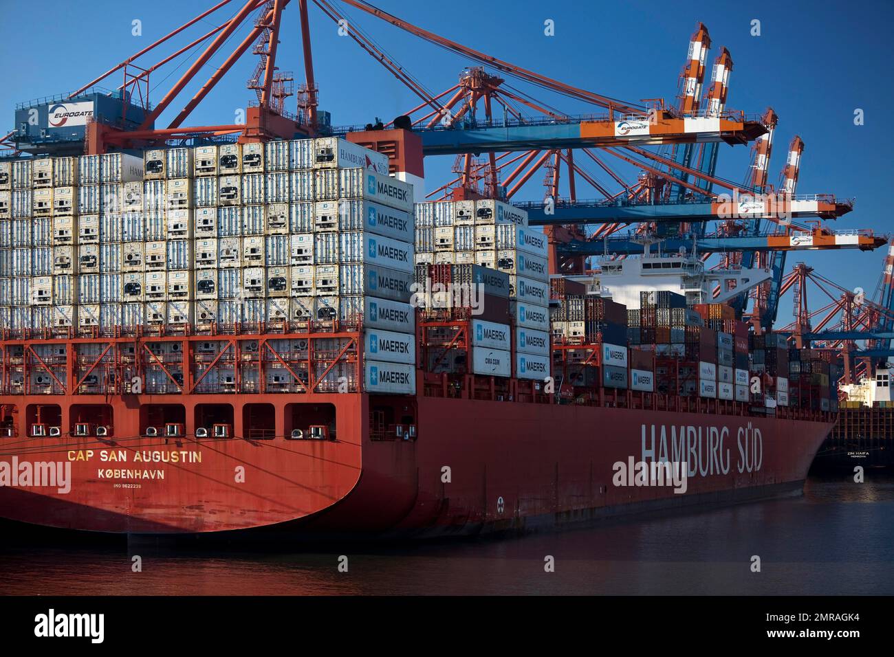 Container ship Cap San Augustin, ship of the Cap San class, at the ...