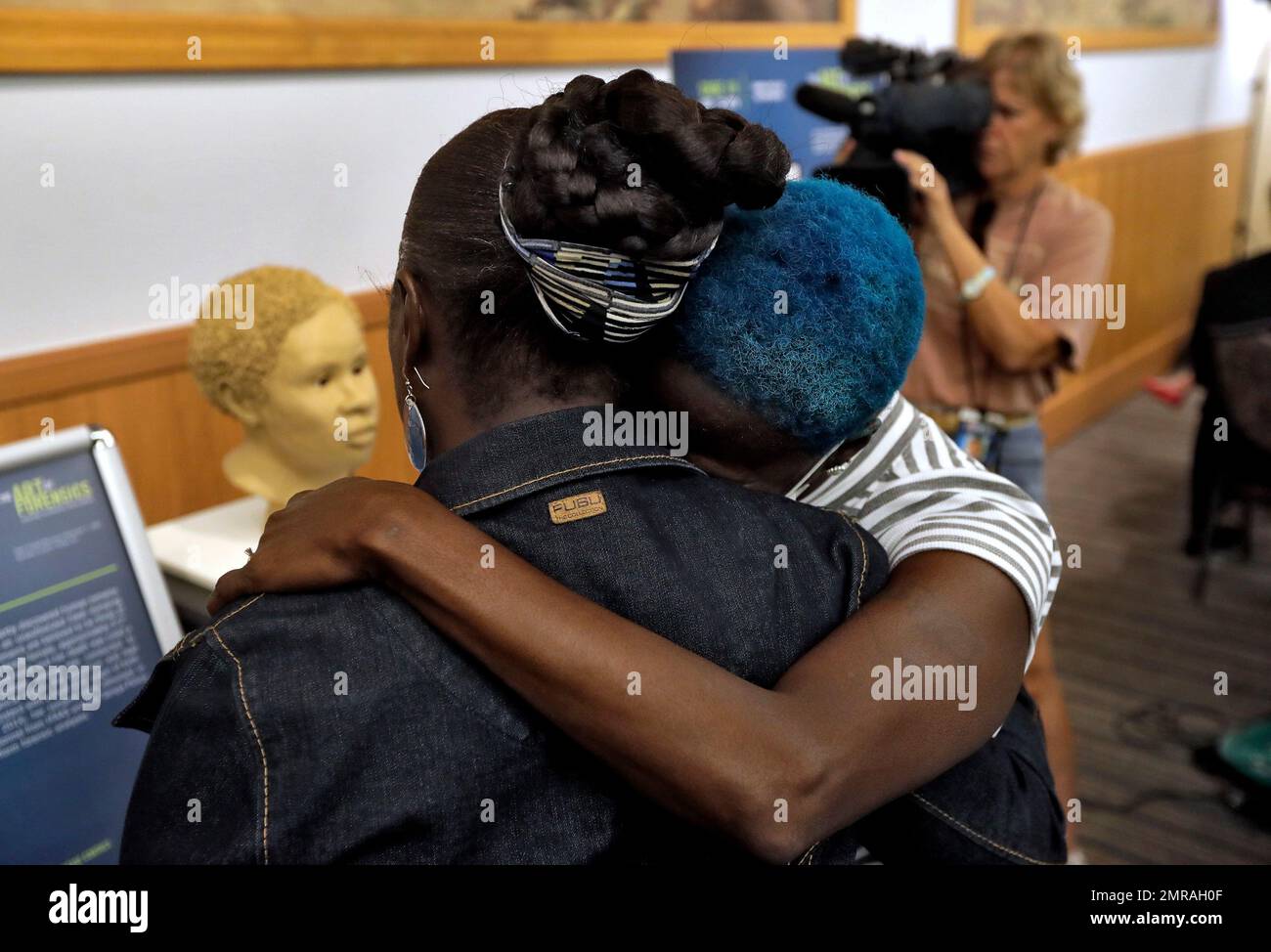 FILE - In this Oct. 21, 2016, file photo, Sharon Scott, left, and ...