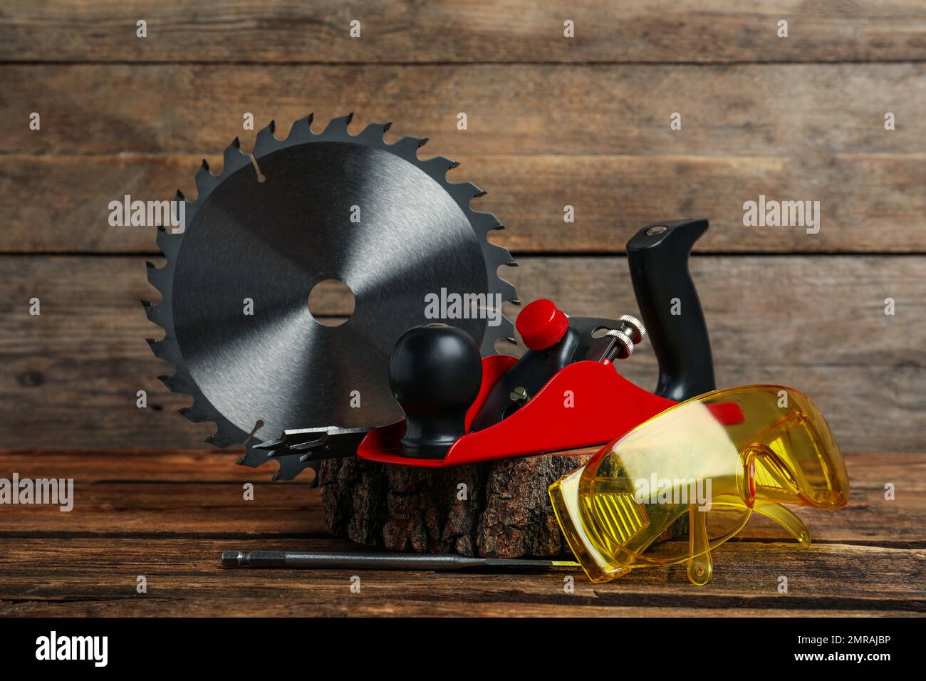 Set carpenters tools wooden hi-res stock photography and images - Alamy