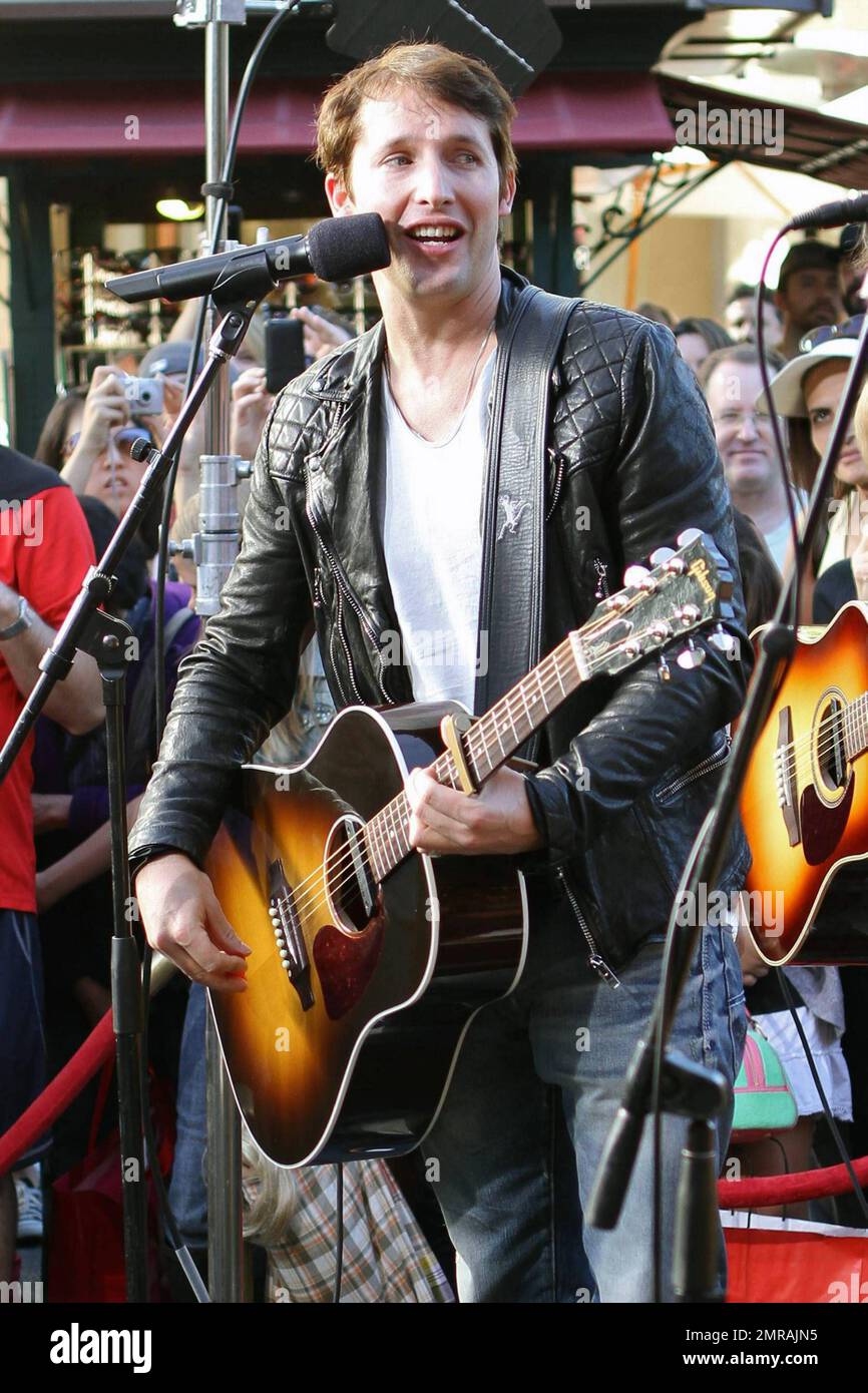 UK singer-songwriter James Blunt performs live in concert at The Grove ...