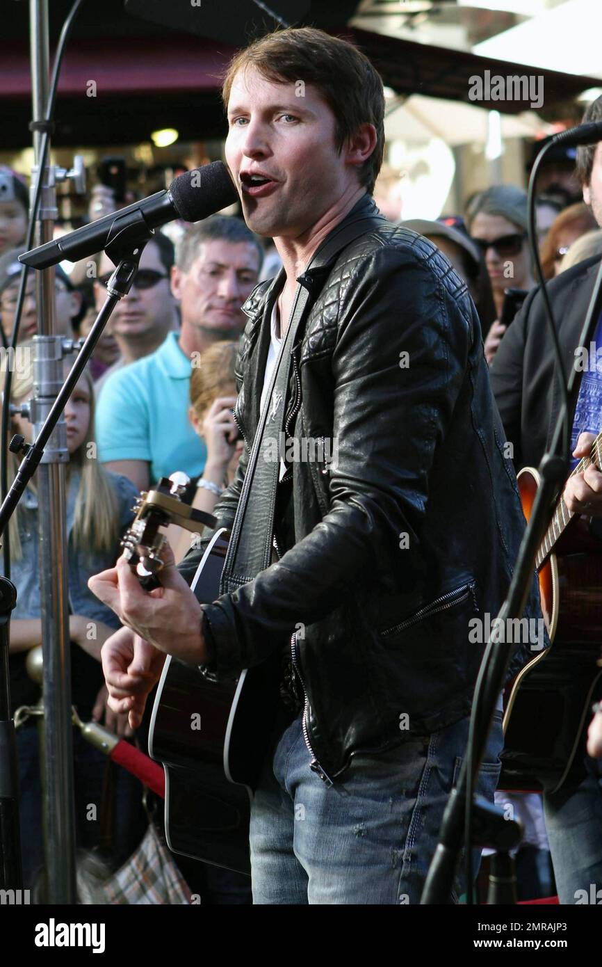 UK singer-songwriter James Blunt performs live in concert at The Grove ...