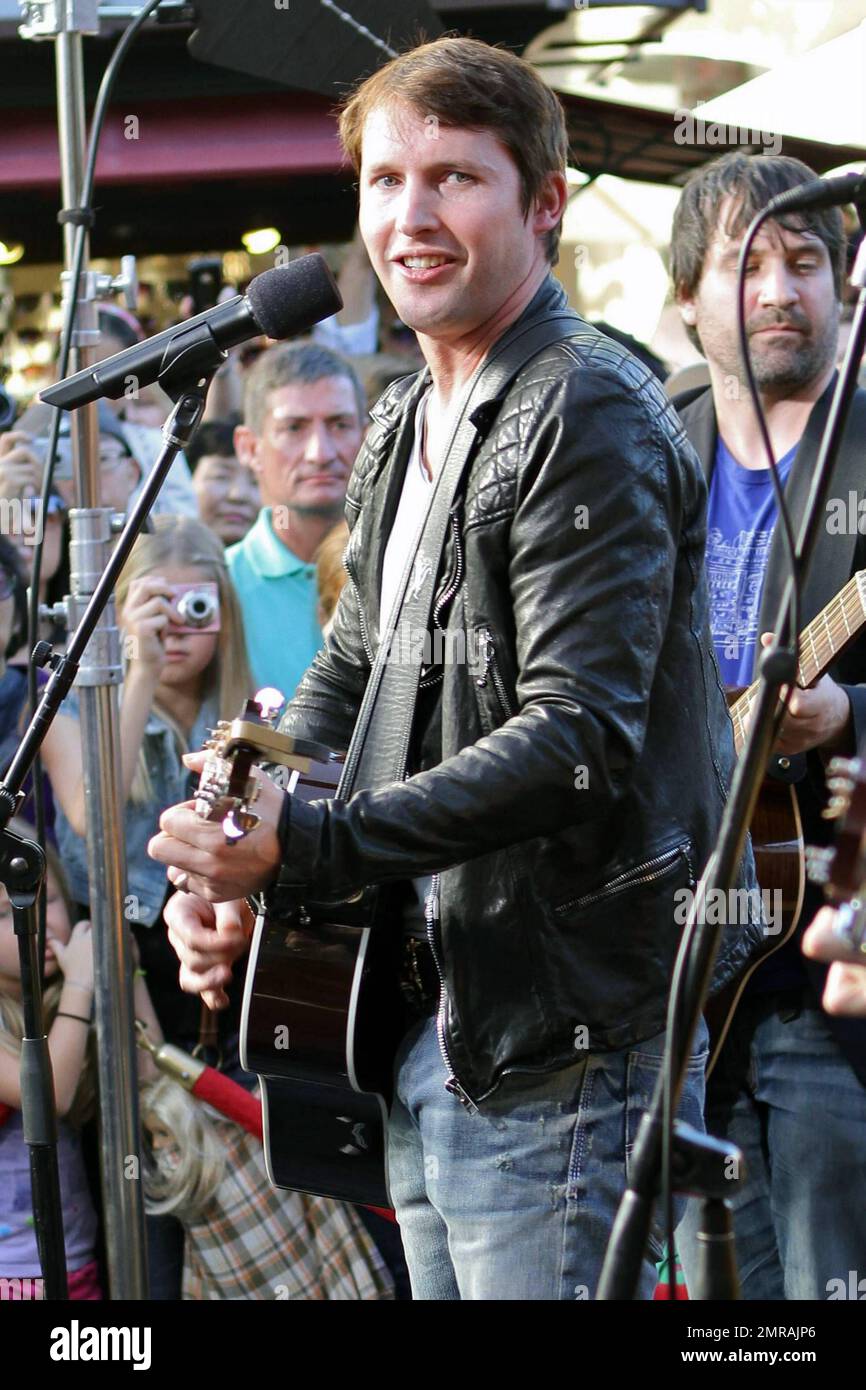 UK singer-songwriter James Blunt performs live in concert at The Grove ...