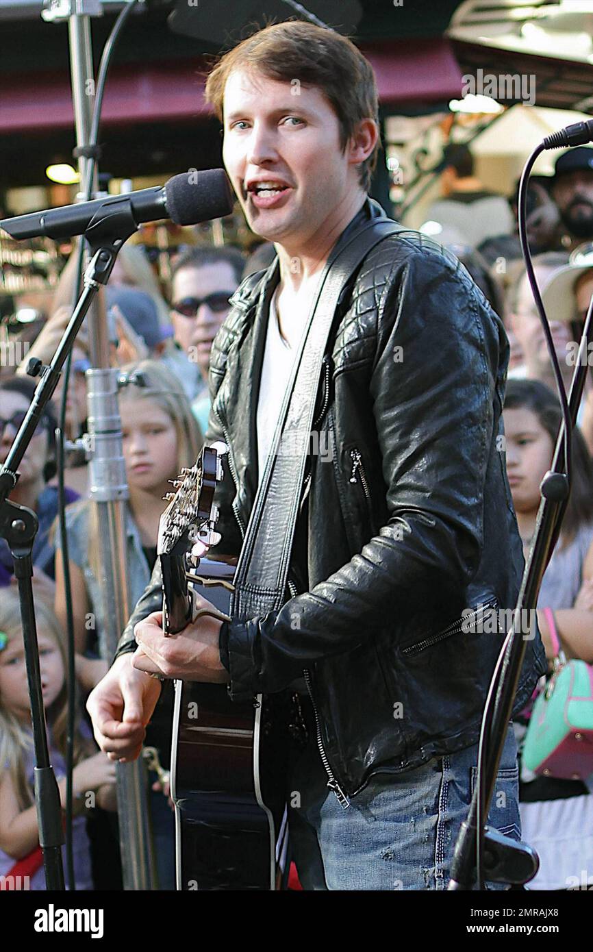 UK singer-songwriter James Blunt performs live in concert at The Grove ...
