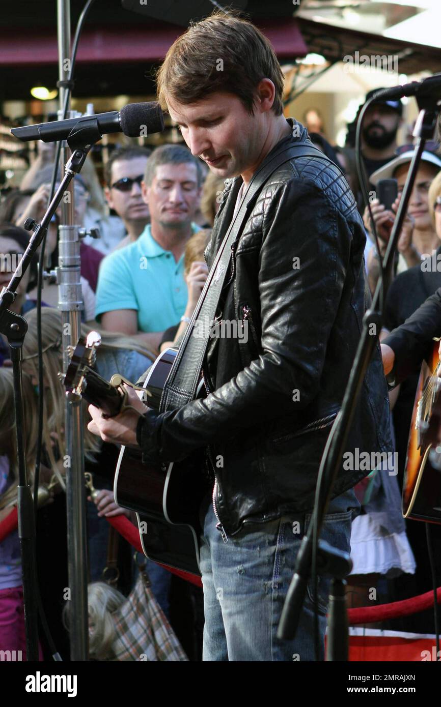 UK singer-songwriter James Blunt performs live in concert at The Grove ...