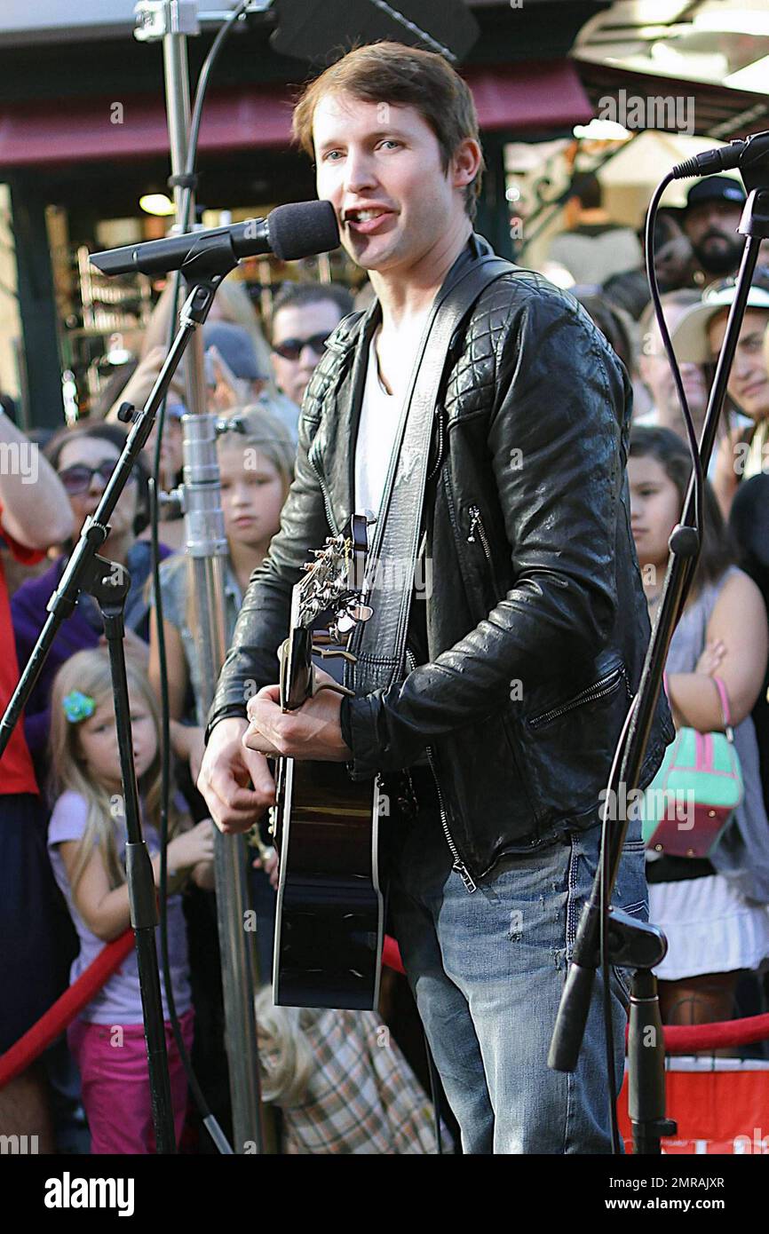 UK singer-songwriter James Blunt performs live in concert at The Grove ...