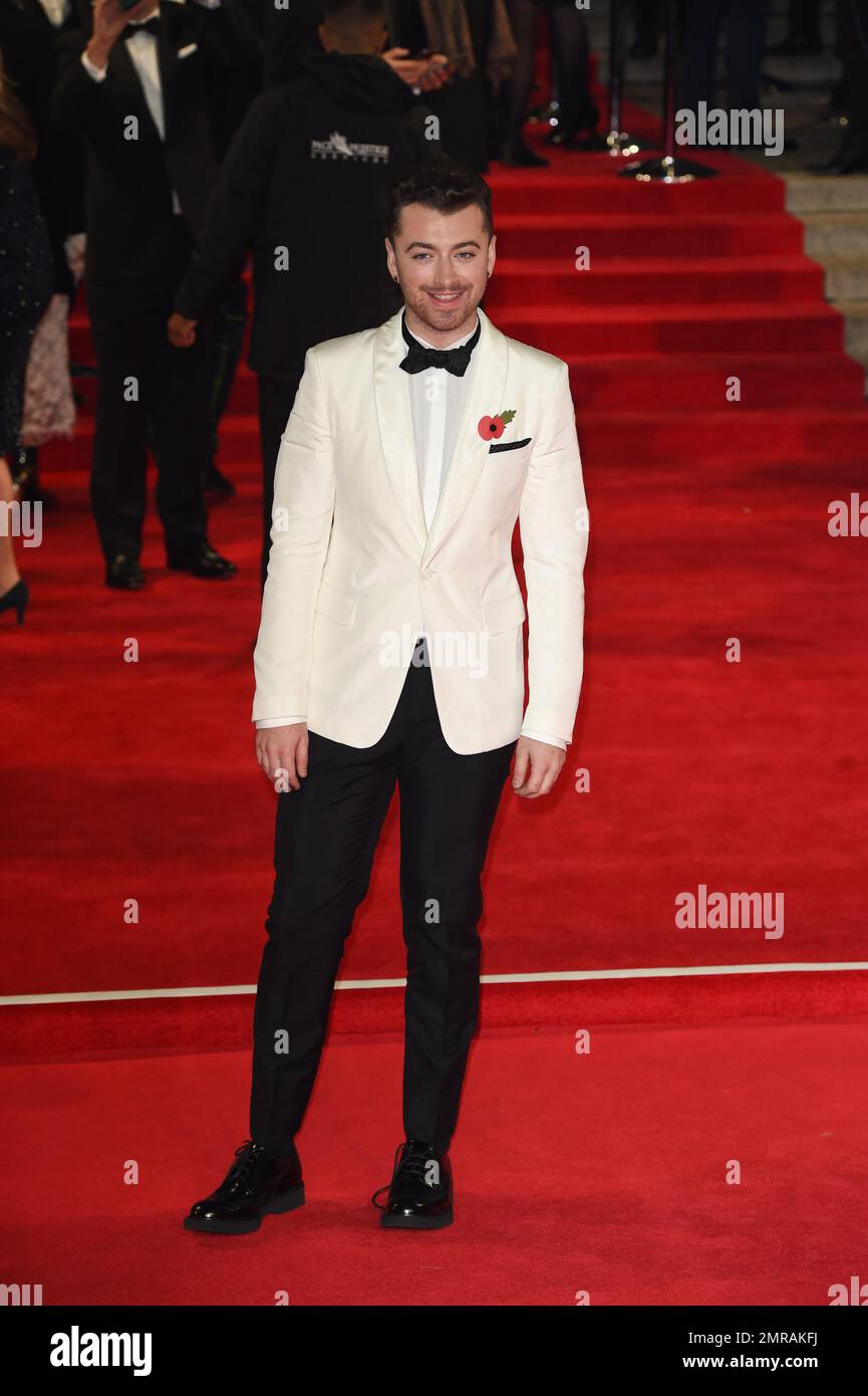 Sam Smith at the World Premiere of new James Bond film, 'Spectre' at ...