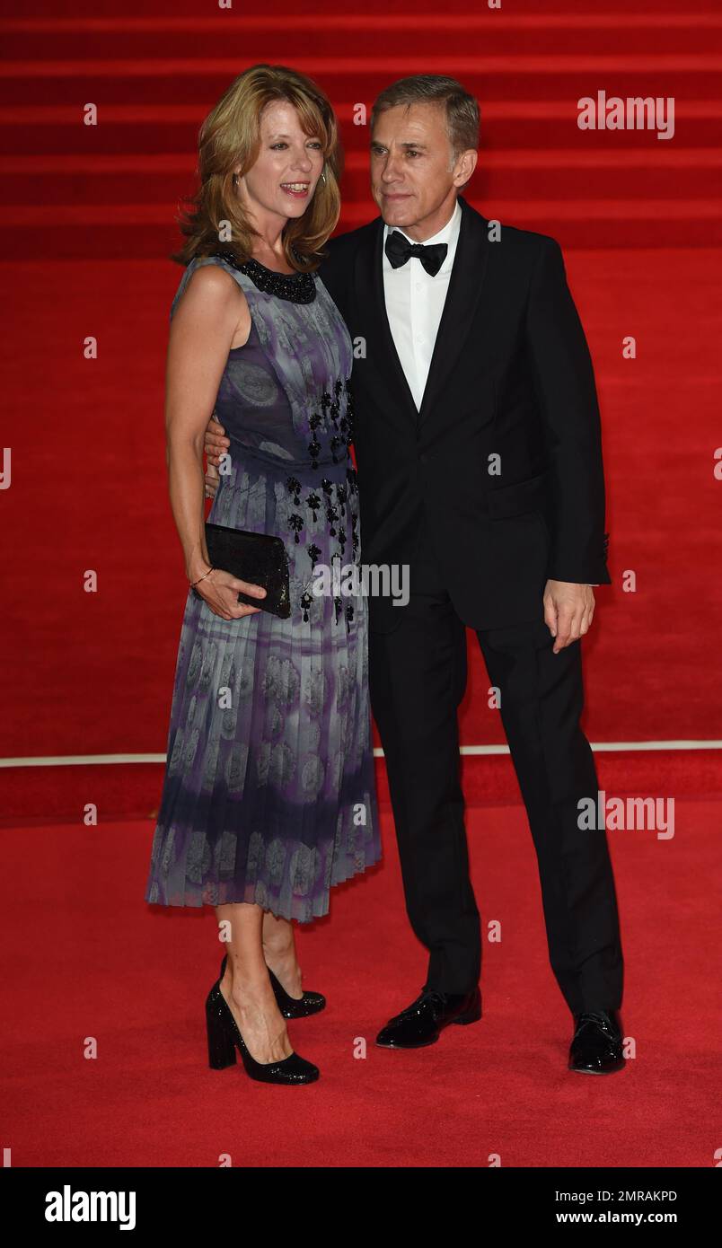 Judith Holste and Christoph Waltz at the World Premiere of new James ...