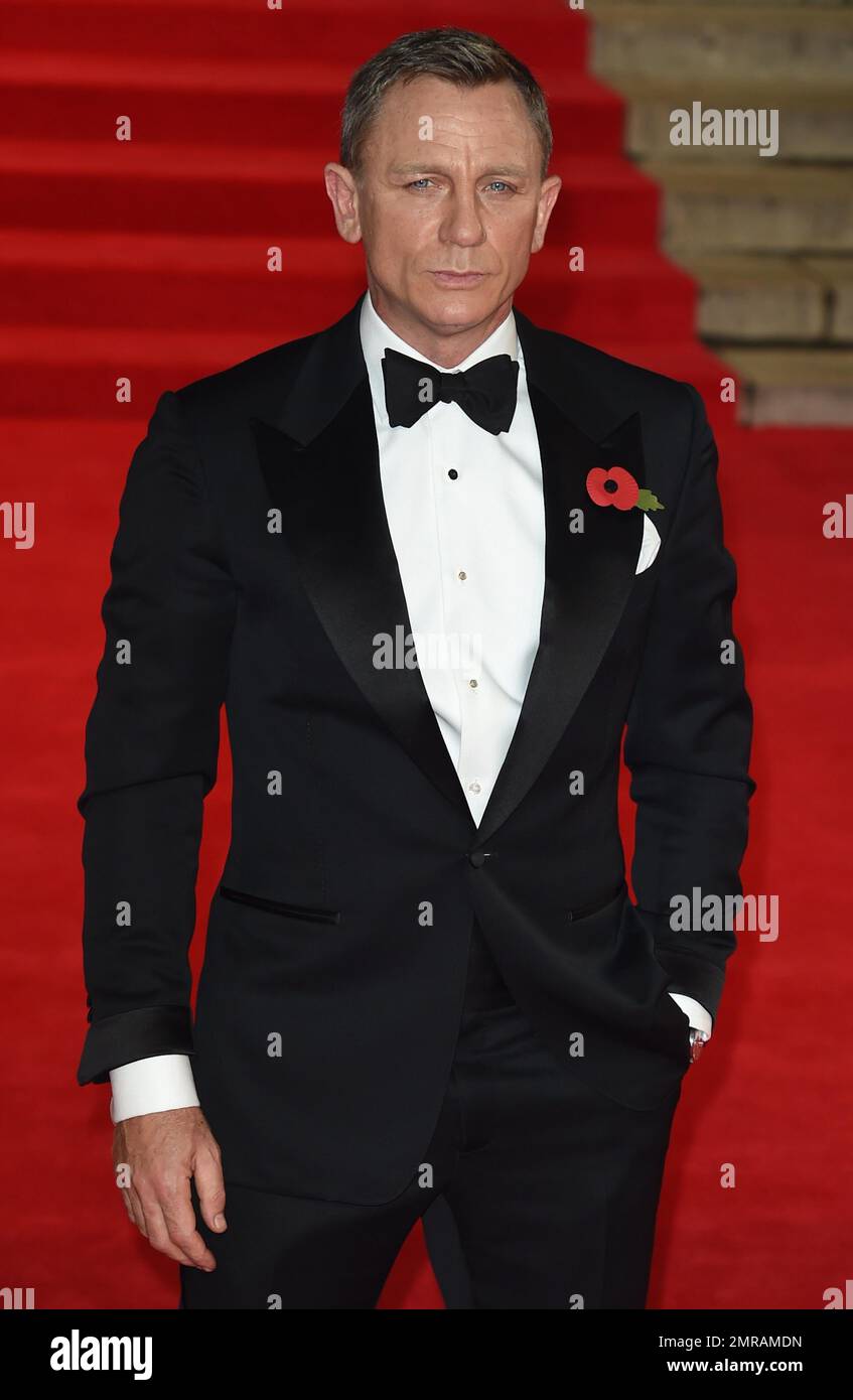 Daniel Craig at the World Premiere of new James Bond film, 'Spectre' at ...