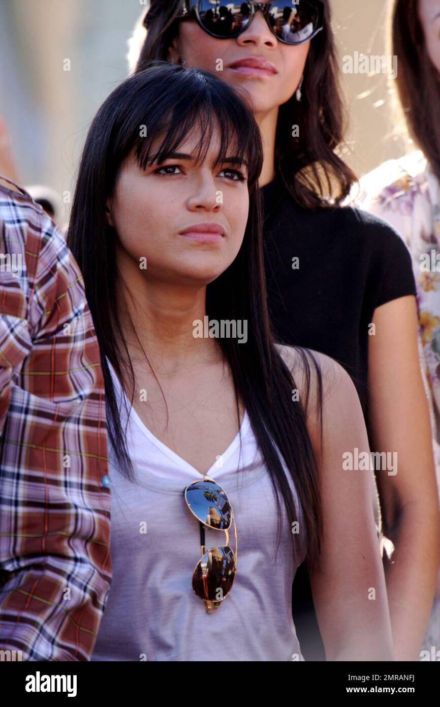Michelle Rodriguez at James Cameron's Hollywood Walk of Fame Star ...