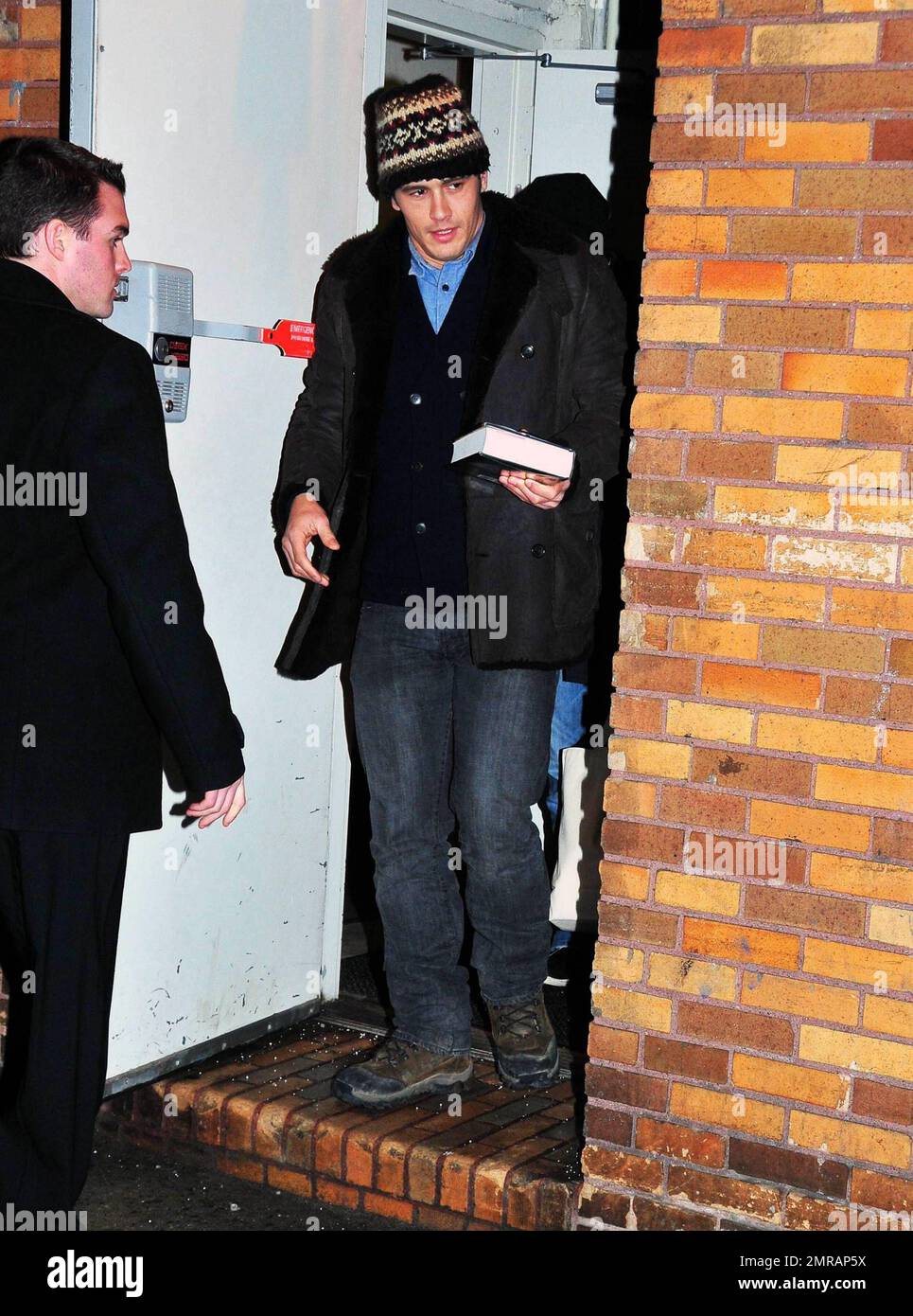 James Franco signs autographs outside the "John Stewart Show" studios ...