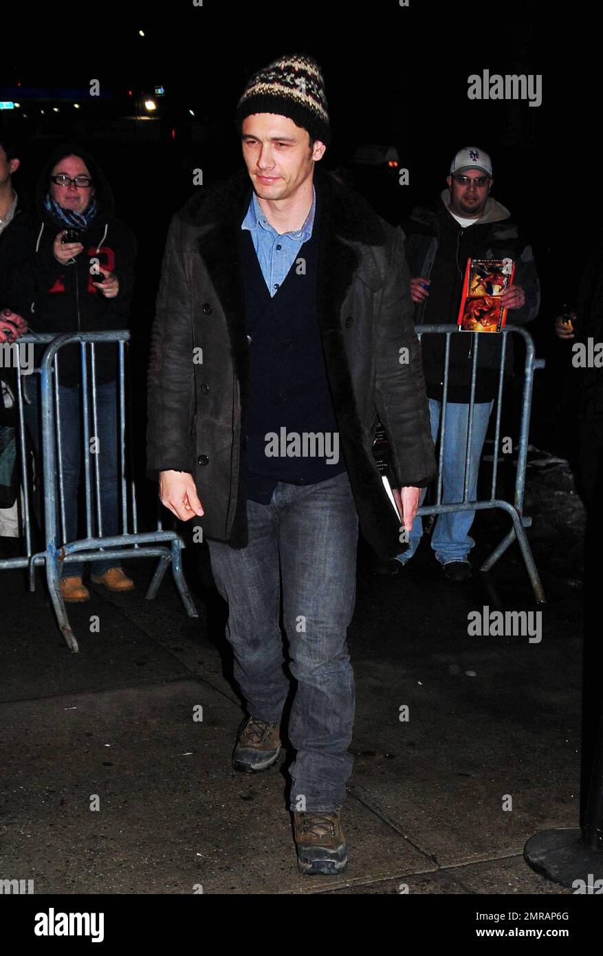 James Franco signs autographs outside the "John Stewart Show" studios ...
