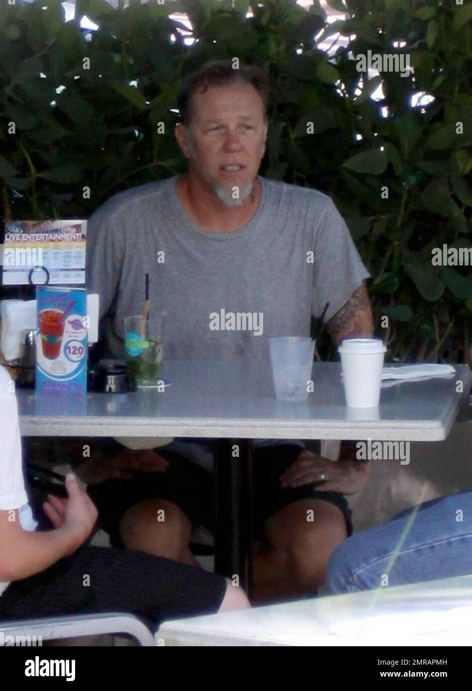 EXCLUSIVE!! Singer, guitarist and co-founder of the legendary heavy metal band Metallica James ...