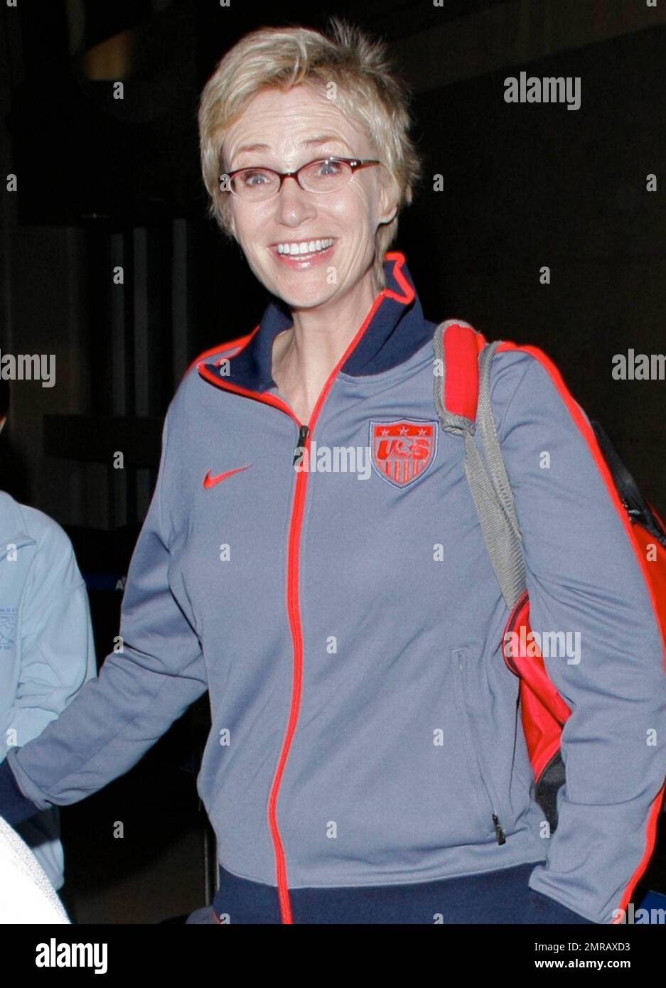 EXCLUSIVE!! "Glee" and "Party Down" actress Jane Lynch smiles and poses ...