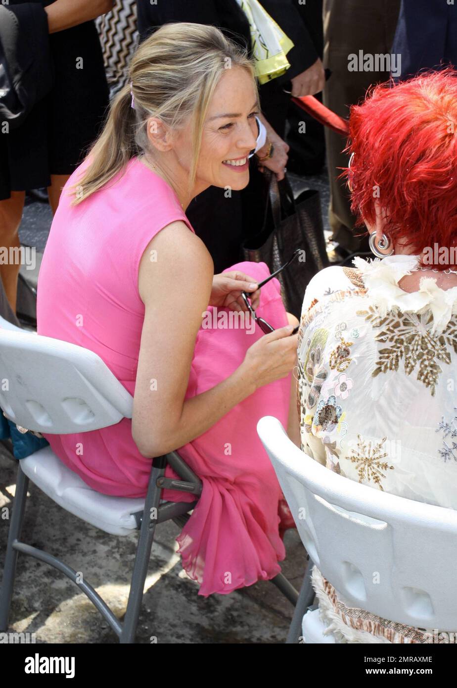 Actress Sharon Stone at the Hollywood Walk Of Fame Star Ceremony ...