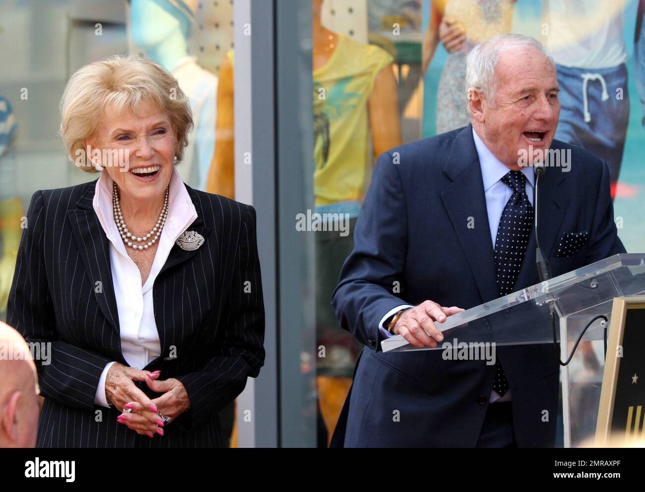 Singer Jane Morgan being honored with a star on the Hollywood Walk Of ...