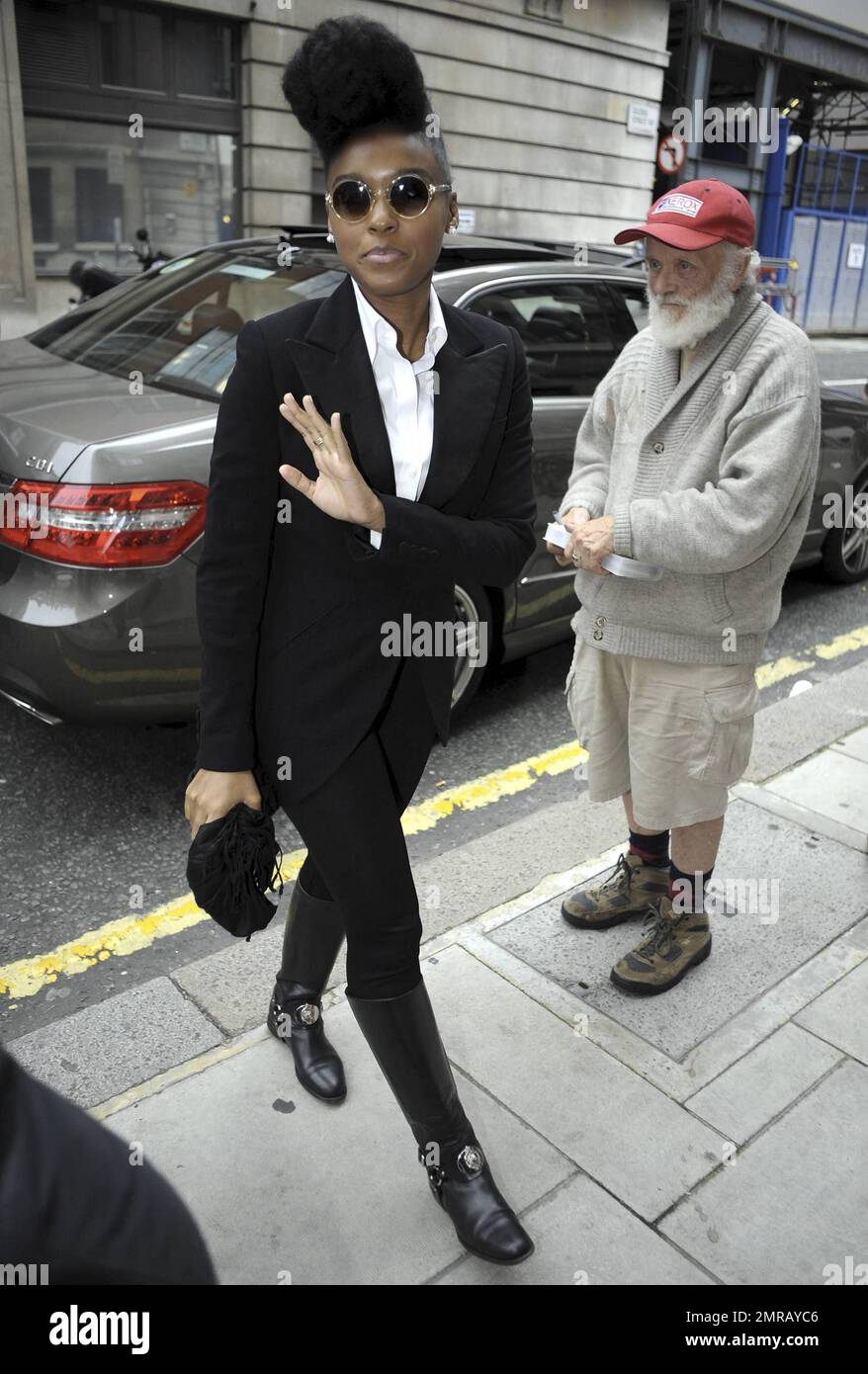 Singer Janelle Monae signs autographs for fans while paying a visit to ...