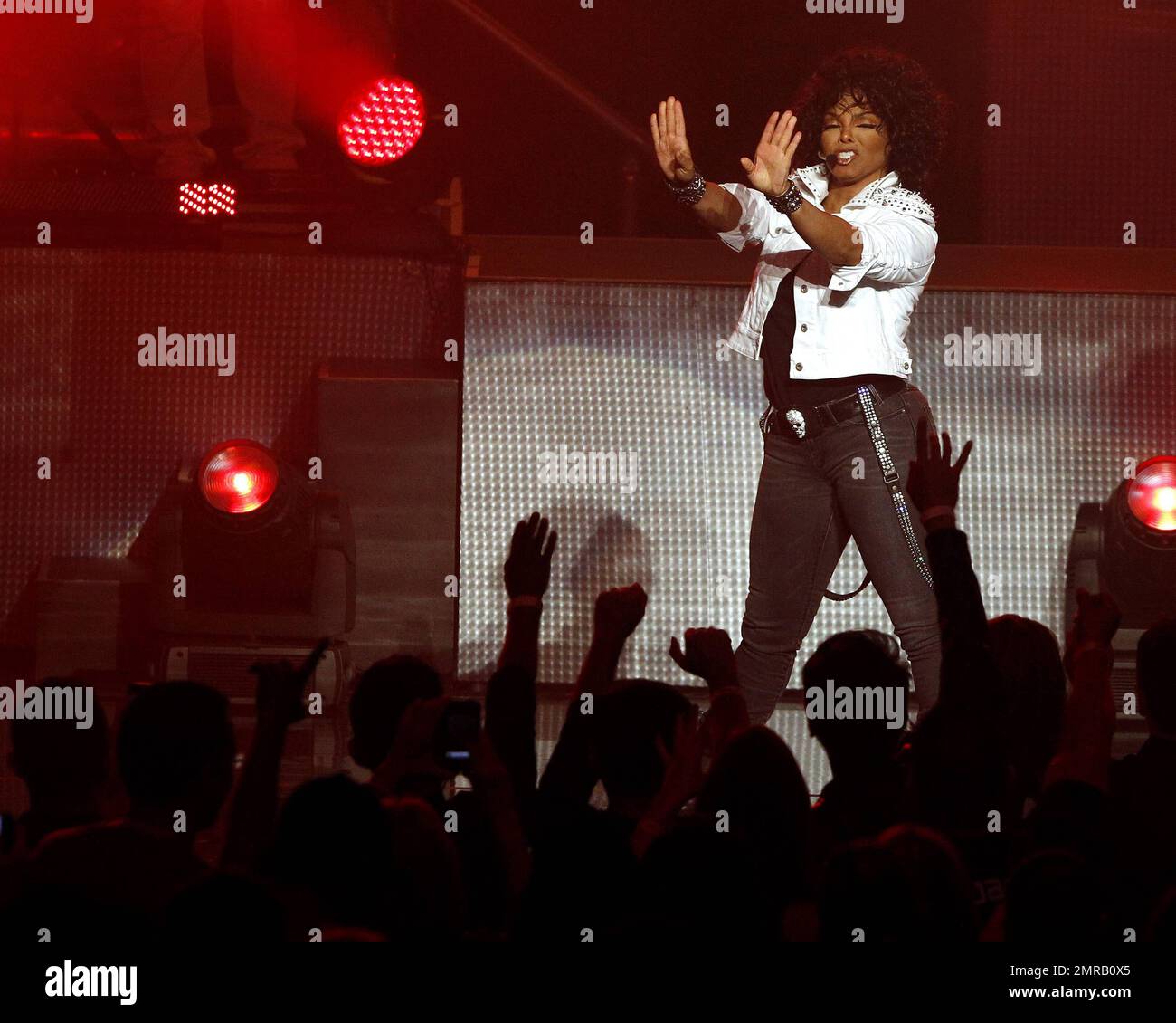 Janet Jackson performs live in concert at the Fillmore Miami Beach ...