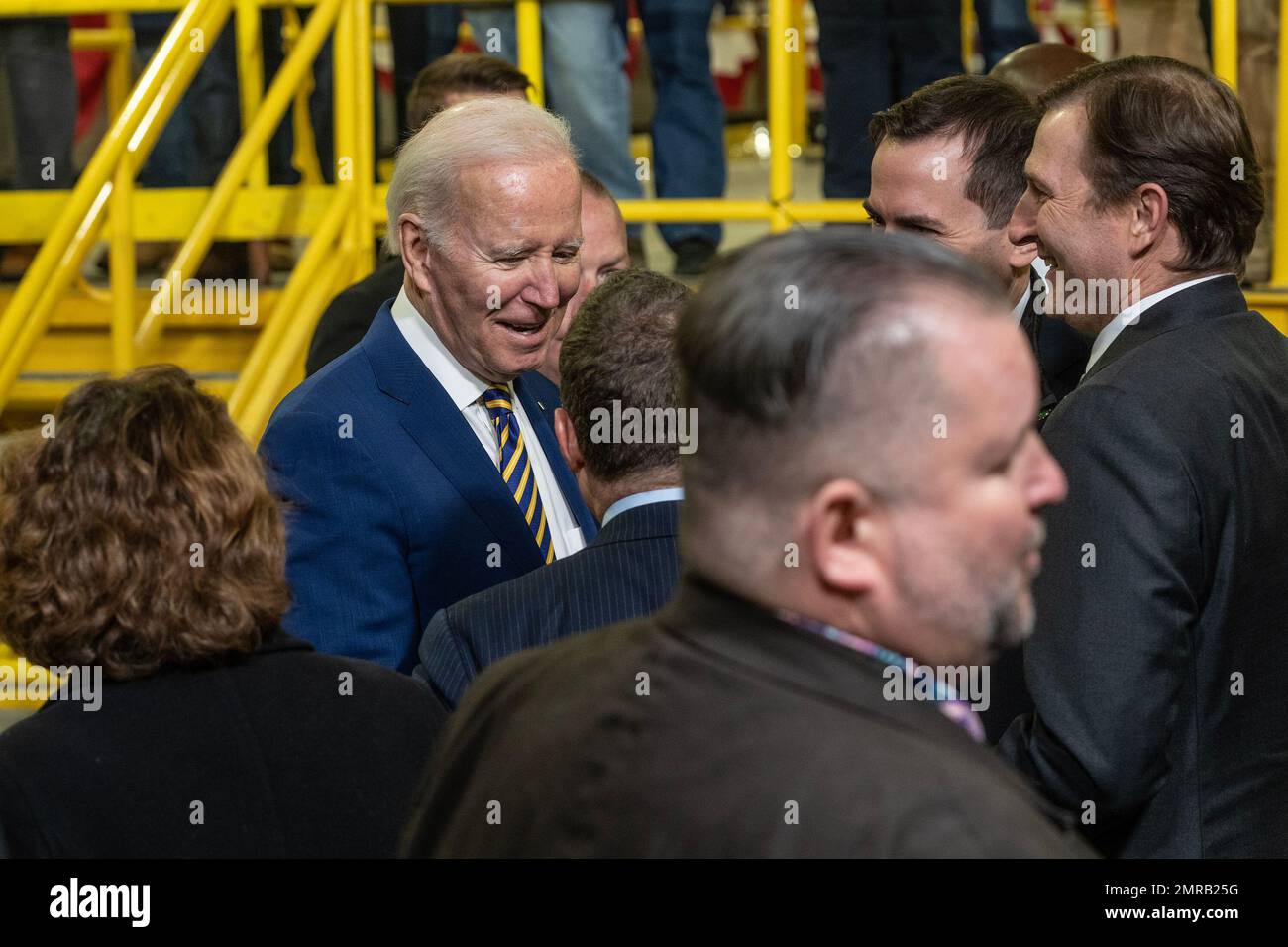 New York, United States. 31st Jan, 2023. President Joe Biden Jr. greets ...