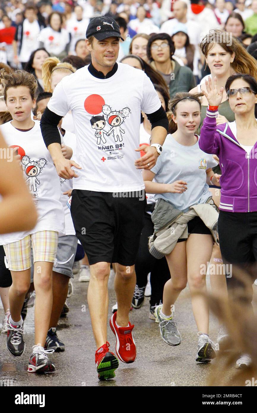 Josh Duhamel attends a Relief Run benefiting Japanese Earthquake and ...
