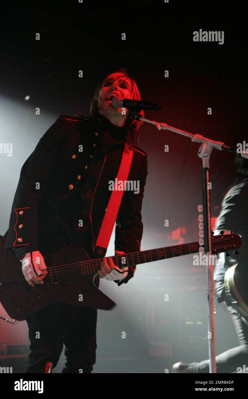 Lead singer of 30 seconds to Mars Jared Leto performing at the Astoria ...
