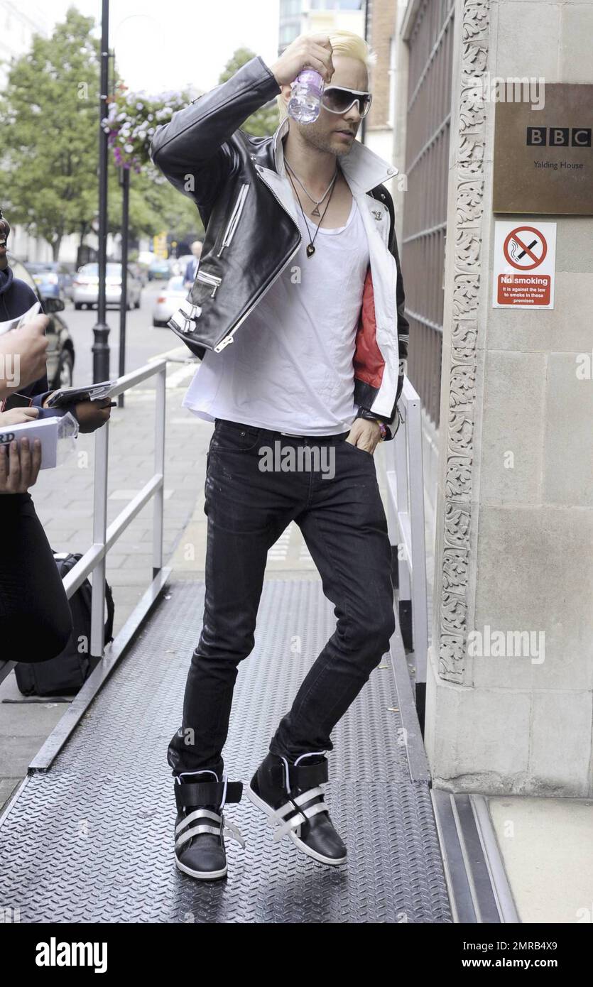 Actor and 30 Seconds to Mars lead singer Jared Leto arrives to BBC ...