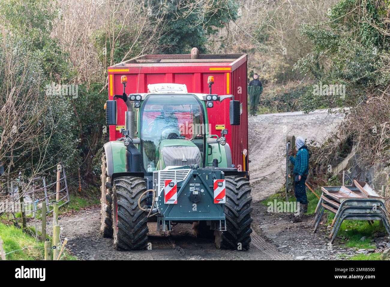 Clounkeen, West Cork, Ireland. 31st Jan, 2023. Dennehy Harvesting ...