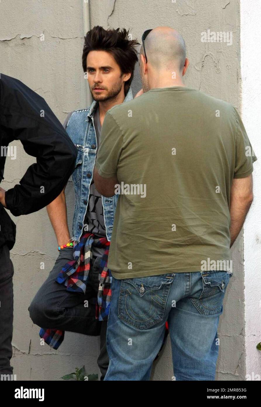 Jared Leto and some members of his band 30 Seconds to Mars spend an ...