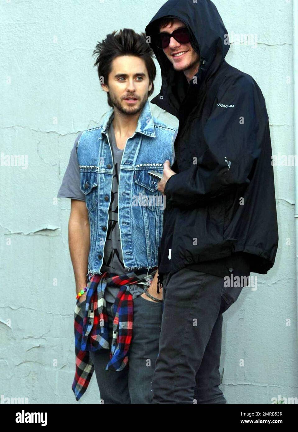 Jared Leto and some members of his band 30 Seconds to Mars spend an ...