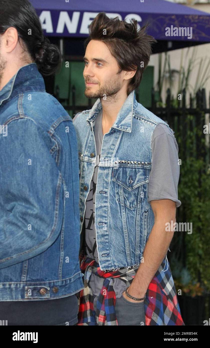 Jared Leto and some members of his band 30 Seconds to Mars spend an ...