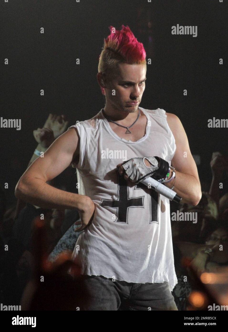 Jared Leto Pink Mohawk