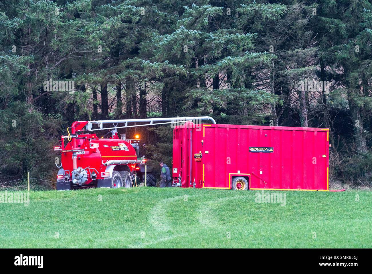 Clounkeen, West Cork, Ireland. 31st Jan, 2023. Dennehy Harvesting ...