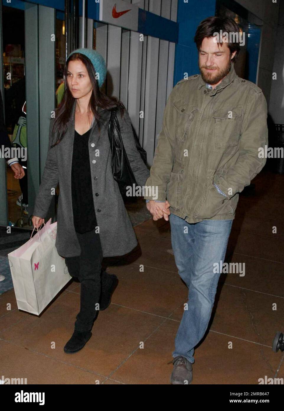 Jason Bateman and wife Amanda Anka get in some holiday shopping at The ...