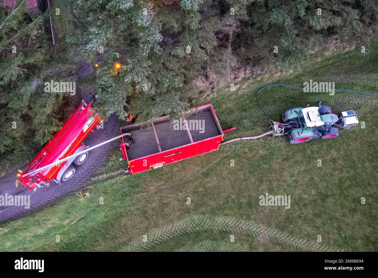 Clounkeen, West Cork, Ireland. 31st Jan, 2023. Dennehy Harvesting ...
