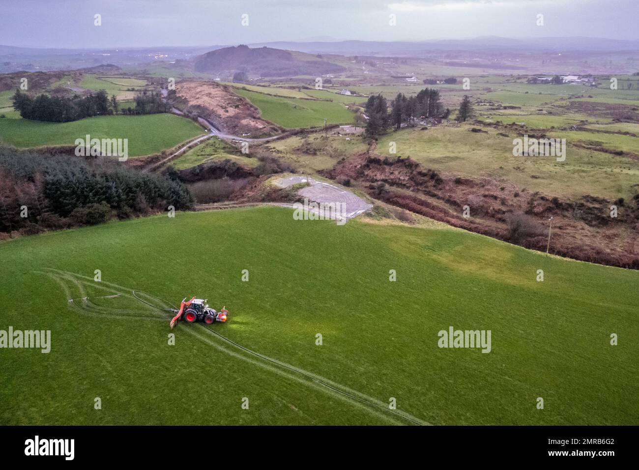 Clounkeen, West Cork, Ireland. 31st Jan, 2023. Dennehy Harvesting ...