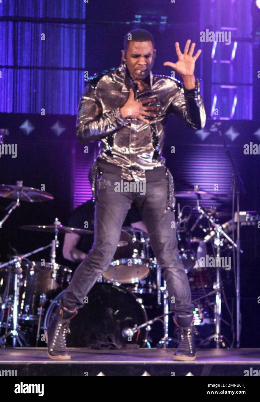 Jason derulo leather jacket hi-res stock photography and images - Alamy