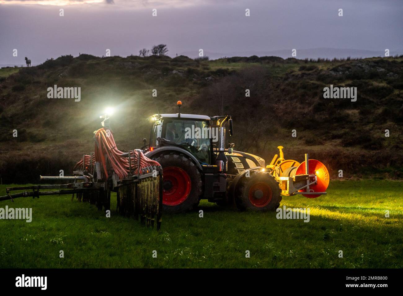 Clounkeen, West Cork, Ireland. 31st Jan, 2023. Dennehy Harvesting ...