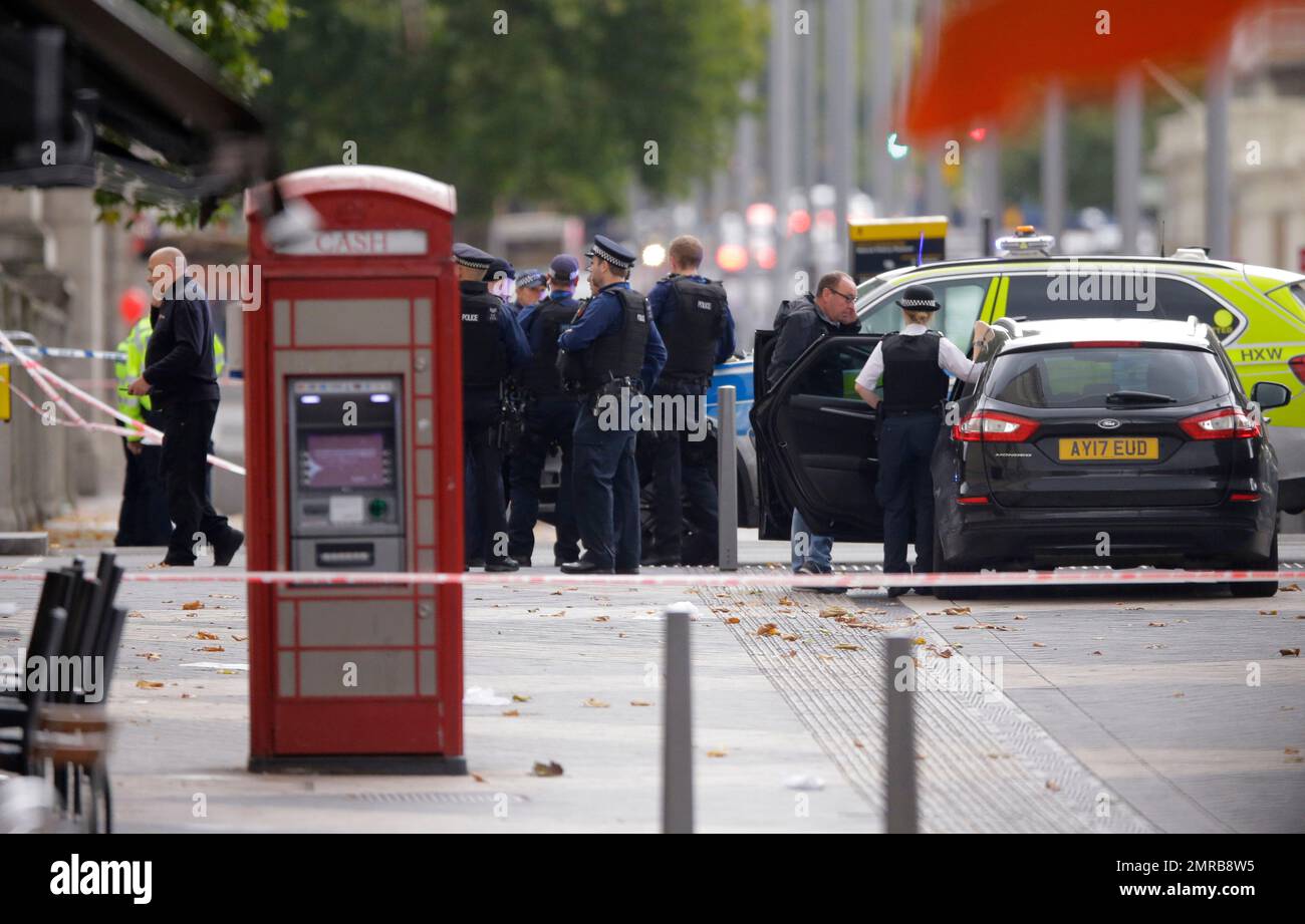 Britain's Police at the scene of an incident in central London ...