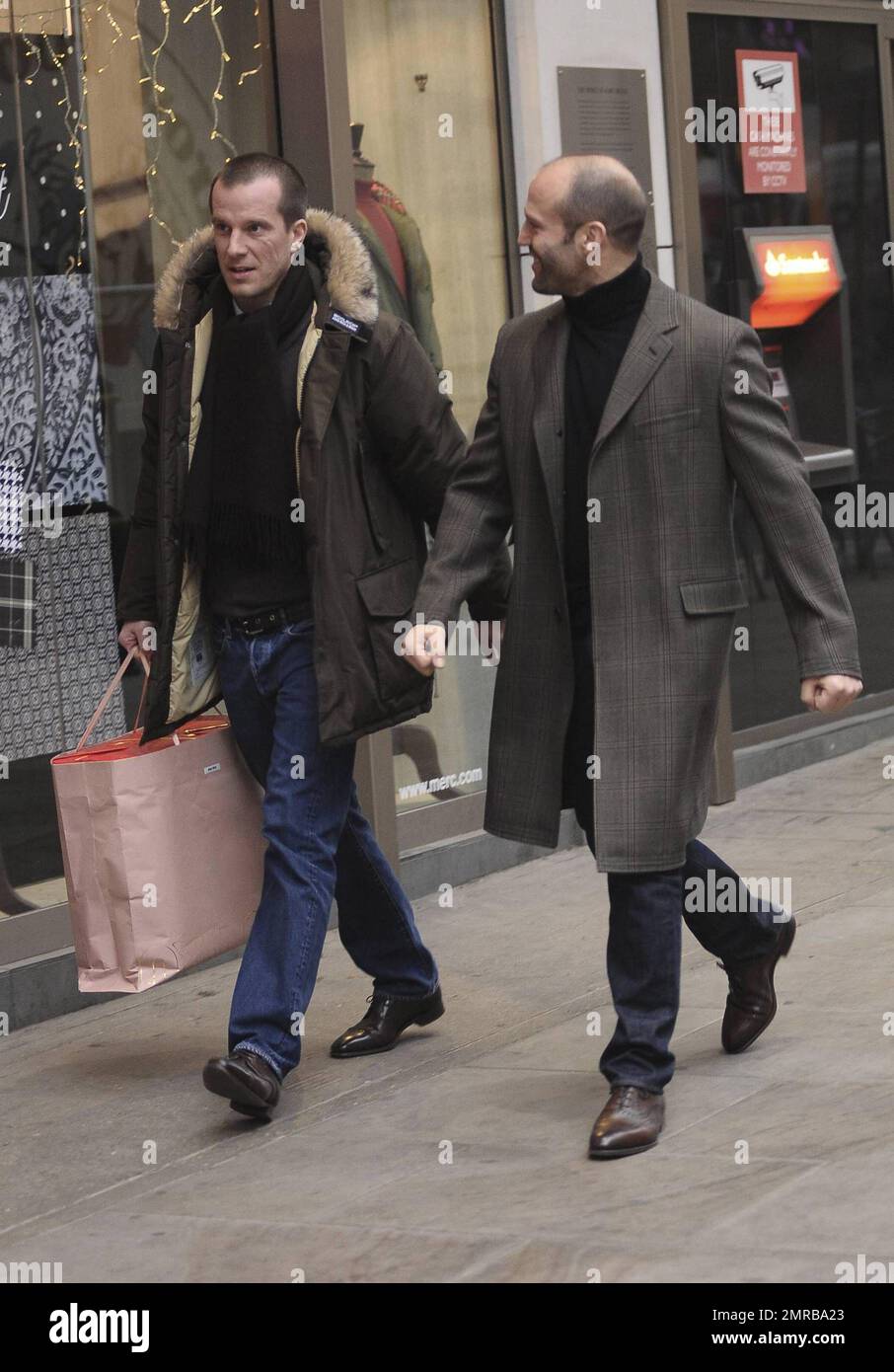 With a big smile on his face action star Jason Statham was looking ...