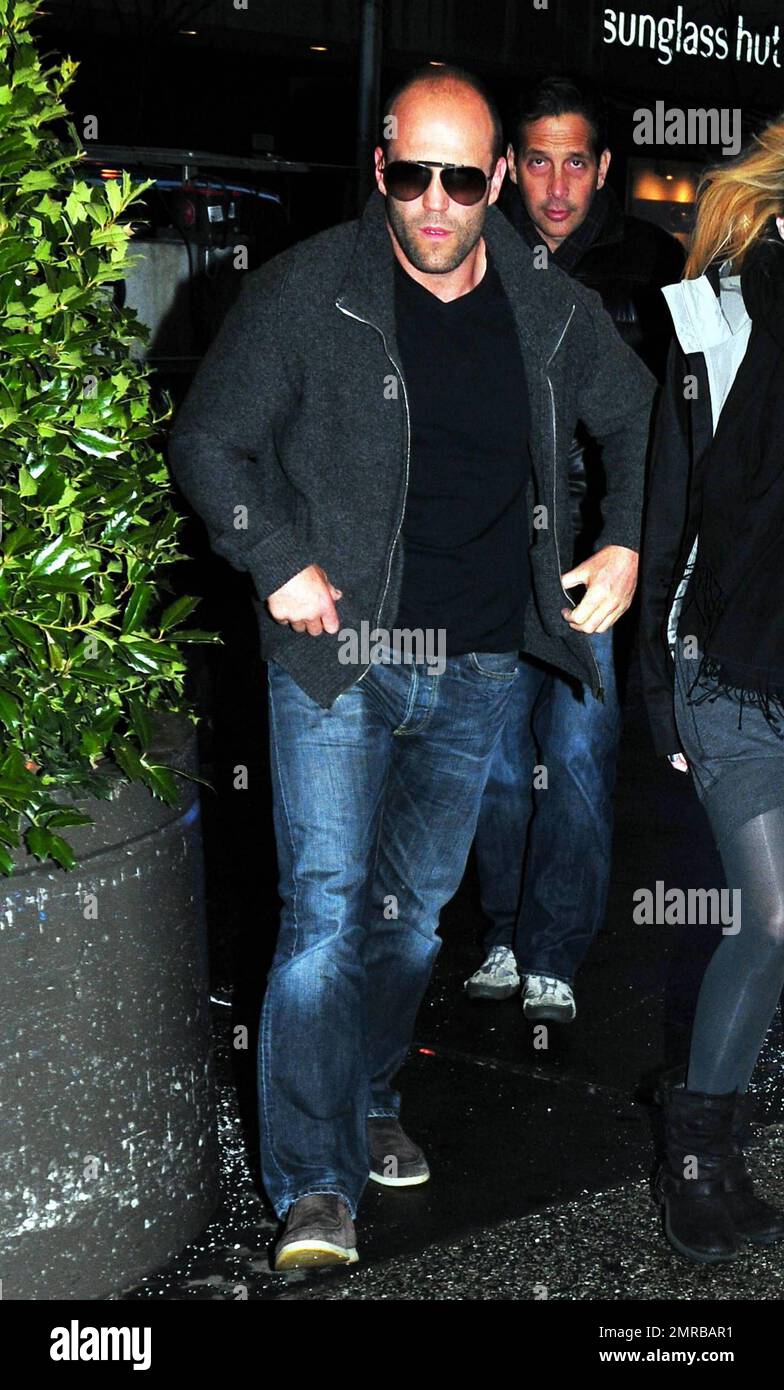 UK actor Jason Statham arrives for an appearance on MTV's "The Seven ...