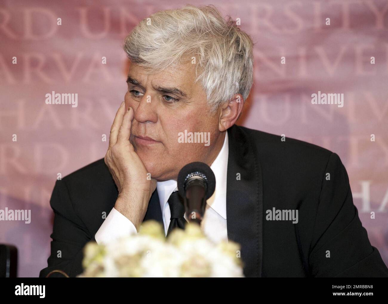 Jay Leno is awarded the Hasty Pudding's Man of the Year award at Conan ...