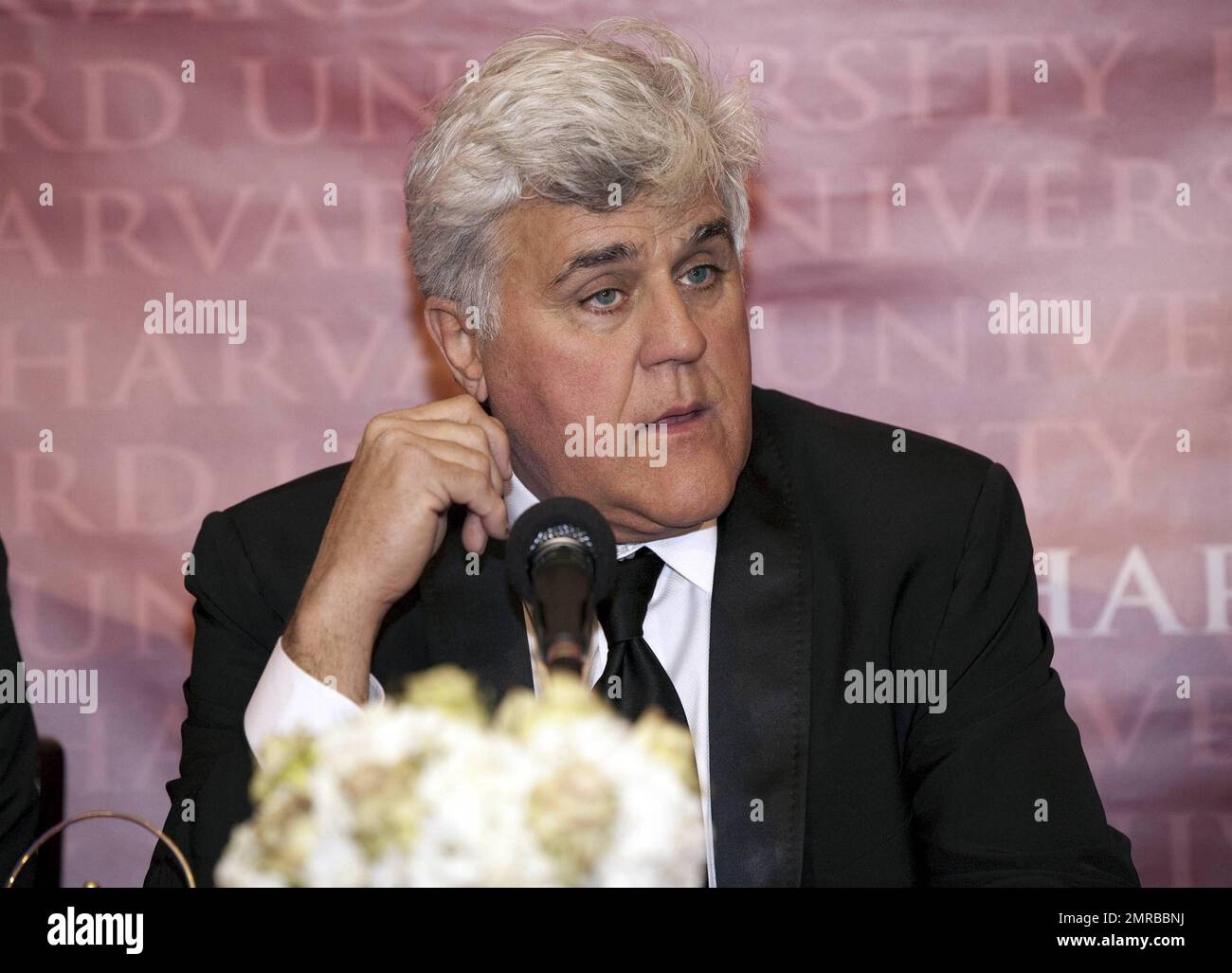 Jay Leno is awarded the Hasty Pudding's Man of the Year award at Conan ...
