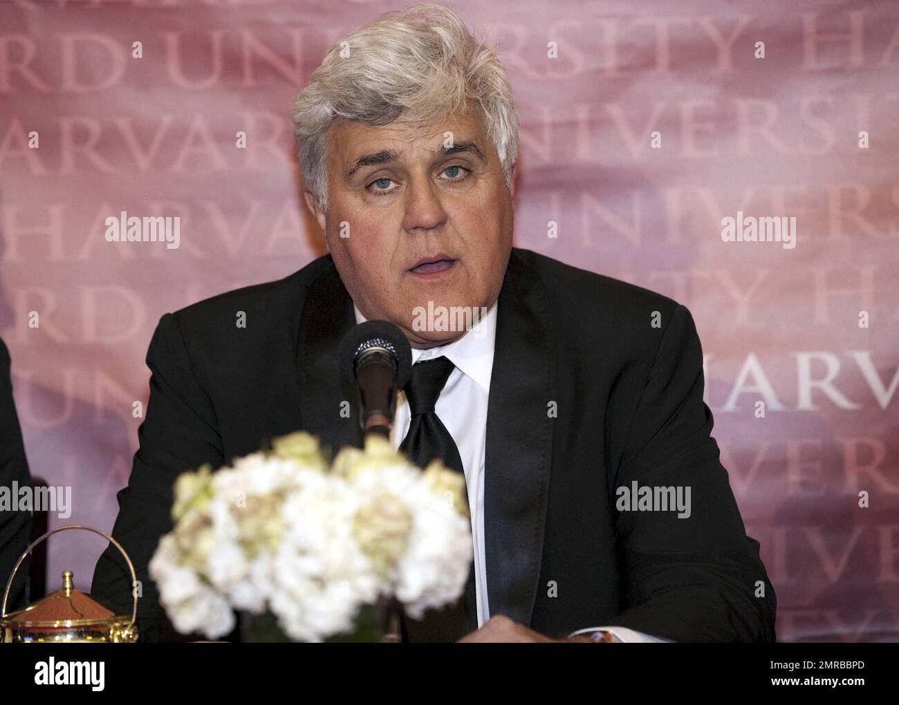 Jay Leno is awarded the Hasty Pudding's Man of the Year award at Conan ...