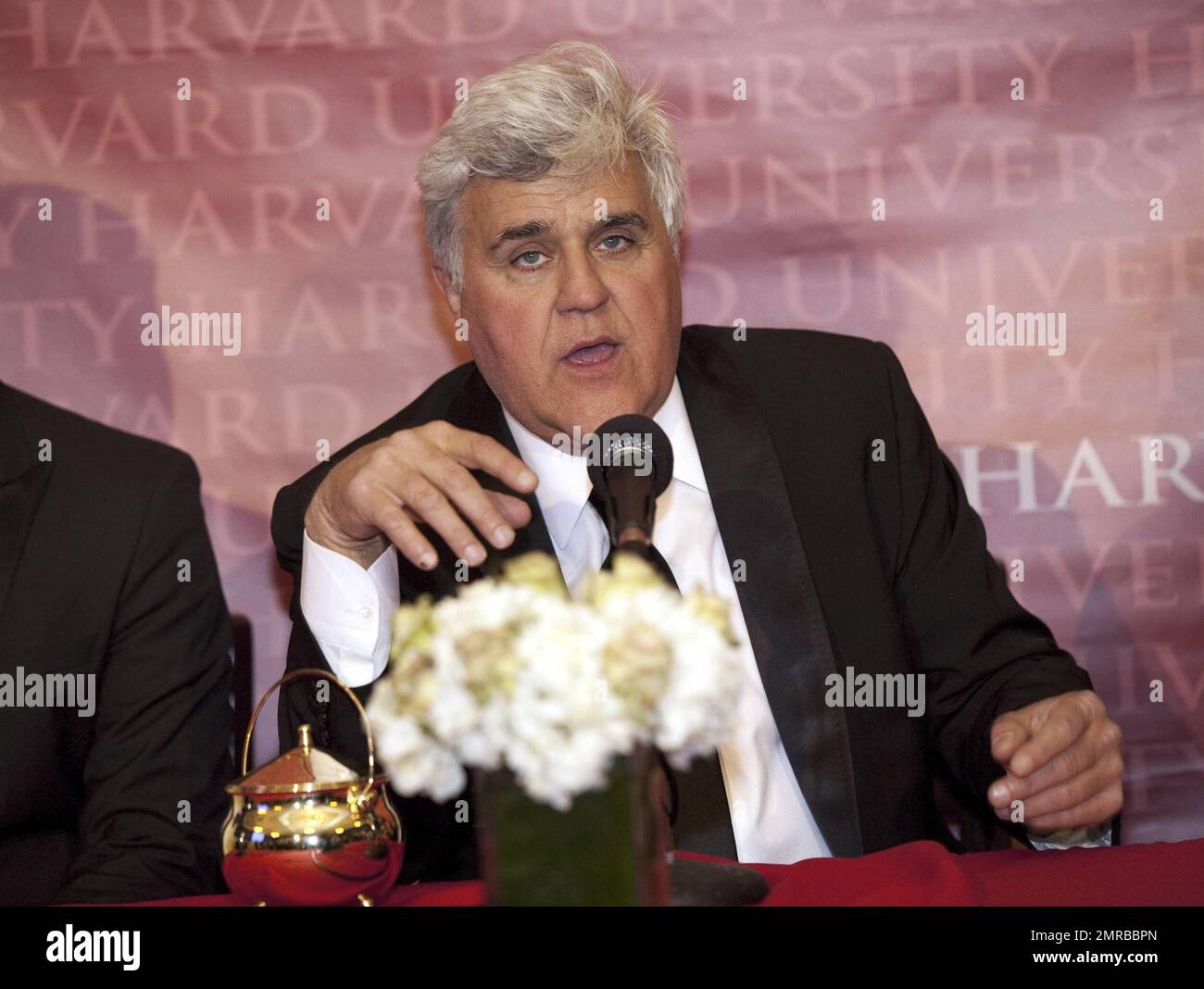 Jay Leno is awarded the Hasty Pudding's Man of the Year award at Conan ...